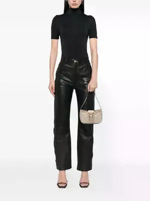Burberry Quilted Nylon And Leather Sophie Shoulder Bag
