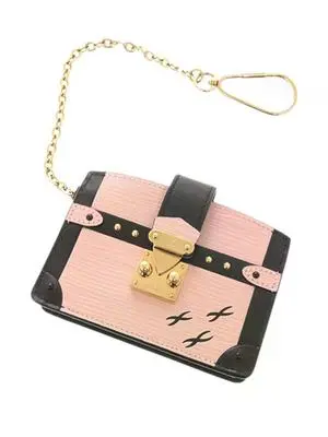 LOUIS VUITTON 2019 Epi Trunk Card Holder - Pink