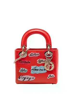 Dior Mini Lady Satchel - Red