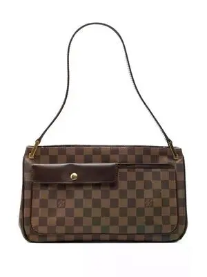 LOUIS VUITTON Damier Ebene Aubagne Shoulder Bag - Brown