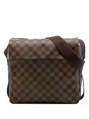 LOUIS VUITTON Damier Ebene Naviglio Crossbody Bag - Brown