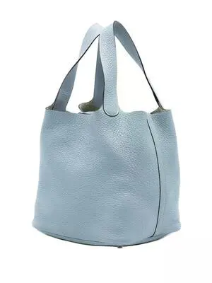 Hermès Clemence Picotin Lock 22 Handbag - Blue