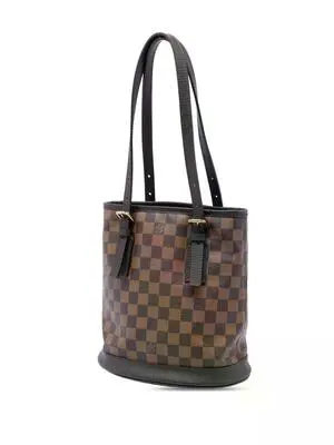 LOUIS VUITTON Damier Ebene Marais Bucket Bag