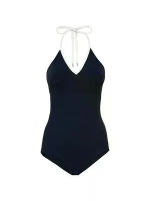 Peserico Two-tone Halterneck Swimsuit