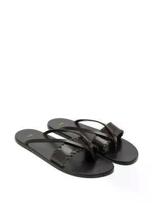 JUDE Helena Leather Flat Sandals