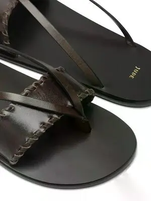 JUDE Helena Leather Flat Sandals