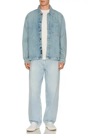 Rag & Bone Astor Overshirt In Blue - Lex