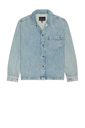 Rag & Bone Astor Overshirt In Blue - Lex