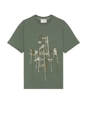 PAS UNE MARQUE Hand Stitched Embroidery Ceci Tee