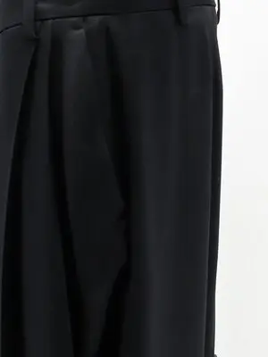 Stella McCartney Pleated Straight Satin Trousers