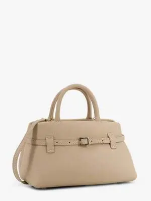 Manu Atelier Le Cambon 25 Leather Handbag - Beige