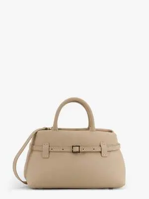 Manu Atelier MANU ATELIER Le Cambon 25 Leather Handbag Beige