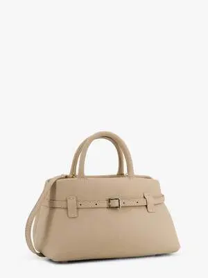 Manu Atelier Le Cambon 25 Leather Handbag - Beige