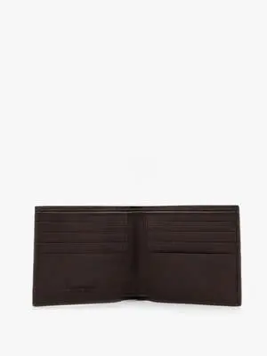 Bottega Veneta Leather Walllet With Intrecciato Motif