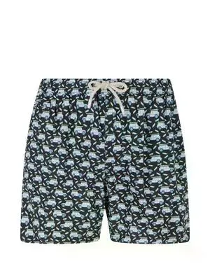 MC2 SAINT BARTH Printed Swim Shorts - Black