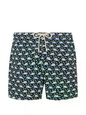 MC2 SAINT BARTH Printed Swim Shorts - Black