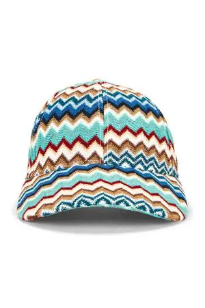Missoni Knit Zigzag Pattern Hat - Multi