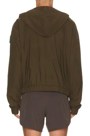 DISTRICT VISION Taslan Nylon Hooded Jacket - Moss