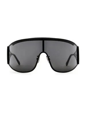 Loewe Speed Shield Sunglasses - Shiny Black & Smoke