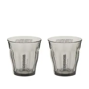NEIGHBORHOOD Logo Duralex Medium Glass Set - Gray