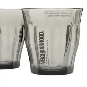 NEIGHBORHOOD Logo Duralex Medium Glass Set