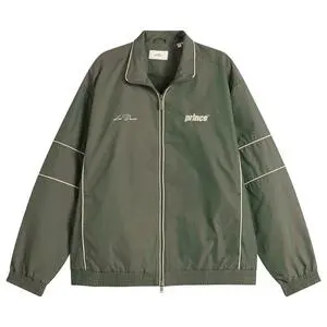 LES DEUX Prince Shiny Track Jacket - Pineneedle Green