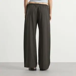 ST. AGNI Straight Leg Wool Blend Pants