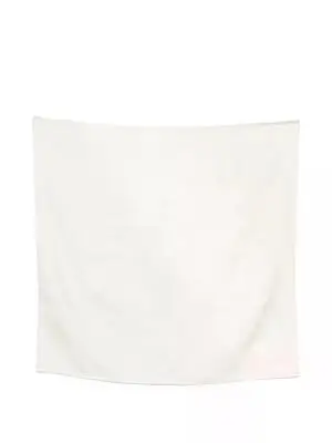 TOTEME Embroidered Silk Scarf - Neutrals