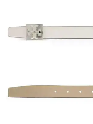 Tory Burch Logo Plaque Reversible Belt