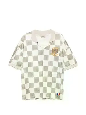 RETERNITY L'atelier De La Rue Checkerboard-print T-shirt