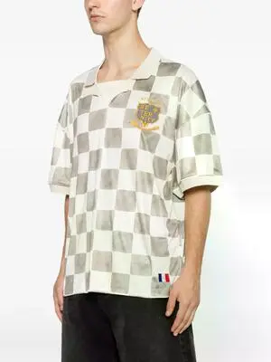 RETERNITY L'atelier De La Rue Checkerboard-print T-shirt