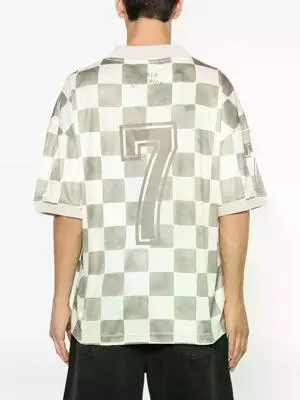 RETERNITY L'atelier De La Rue Checkerboard-print T-shirt