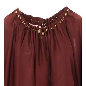 Zimmermann Aster Curled Blouse With Beads