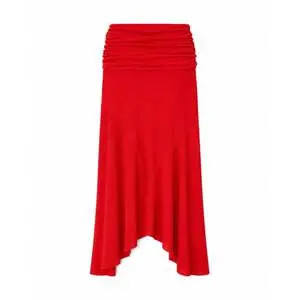 GANNI Marl Mesh Draped Asymmetrical Skirt