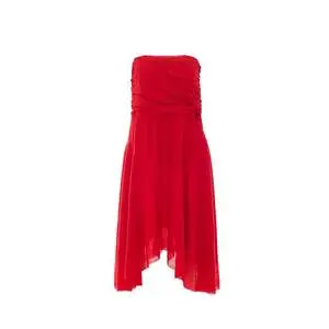 GANNI Marl Mesh Draped Asymmetrical Skirt