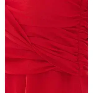 GANNI Marl Mesh Draped Asymmetrical Skirt
