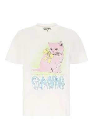 GANNI Graphic T-shirt - Multicolor