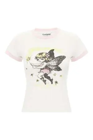 GANNI Clothing T-shirt With Graphic Print - Multicolor