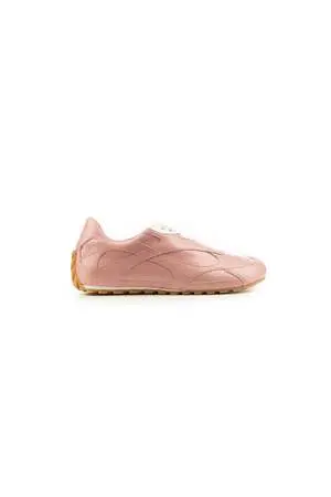 Bottega Veneta Pink Leather Lace-up Sneakers - Multicolor