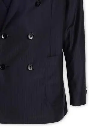 Etro Double-breasted Striped Blazer - Multicolor