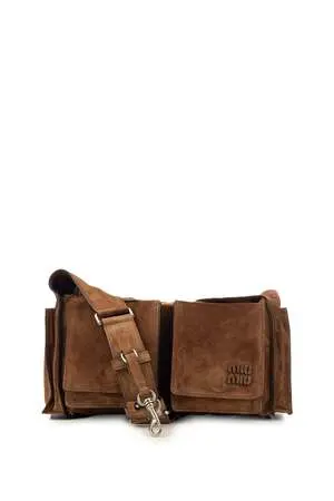 Miu Miu Suede Crossbody Bag - Multicolor