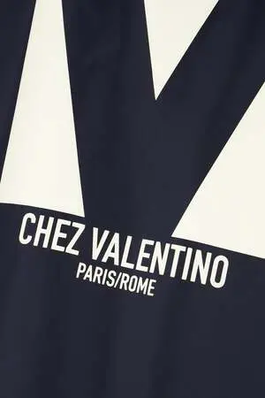 Valentino Garavani Hooded Zip-up Jacket With Graphic Print