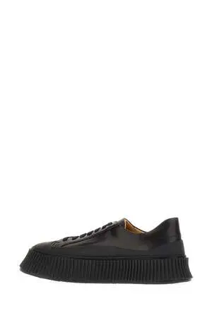 JIL SANDER Leather Lace-up Sneakers - Multicolor