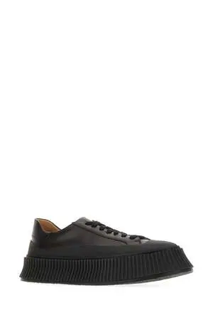 JIL SANDER Leather Lace-up Sneakers - Multicolor