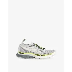 Off-White Be Right Back" Knit Low-top Sneakers - Grey/m.cmb
