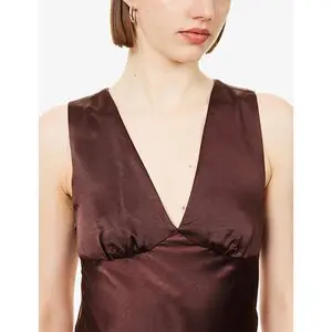 4TH & RECKLESS Evina Satin Maxi Dress