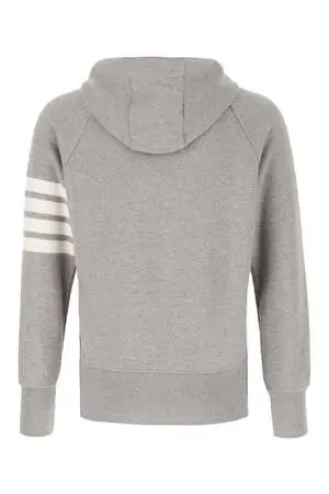 Thom Browne Full Zip Hoodie With Signature Stripes - Multicolor