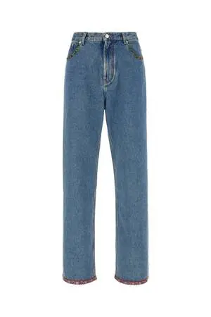 Valentino Garavani Embellished Straight Leg Jeans