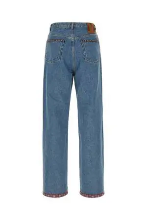 Valentino Garavani Embellished Straight Leg Jeans