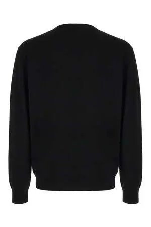 JW Anderson Black Knitwear With Embroidered Detail